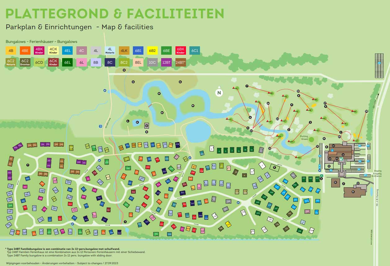 Plattegrond Vakantiepark Orveltermarke (Landal)